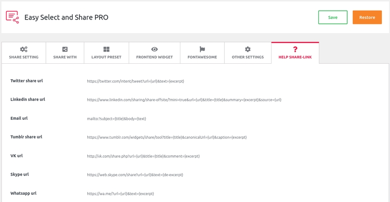Easy Select and Share Pro by solwin | CodeCanyon